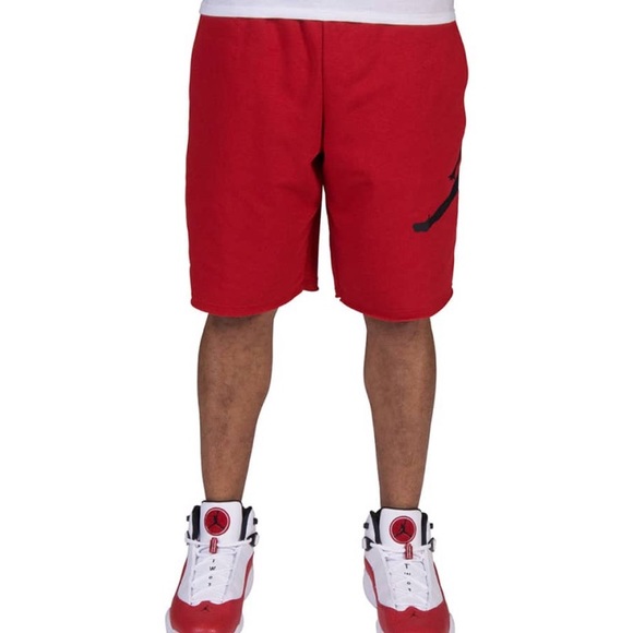 Jordan | Shorts | Jordan Jumpman Air Fleece Shorts Red | Poshmark